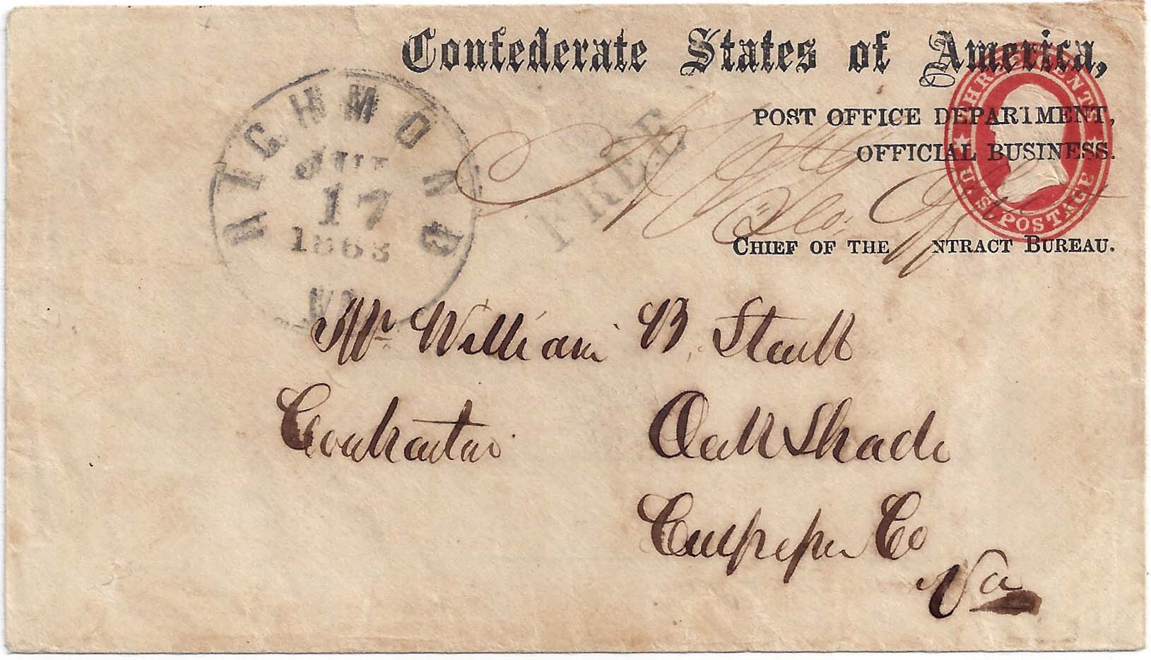 Items for Sale - Independent State & CSA Use of US Postage - Section ...